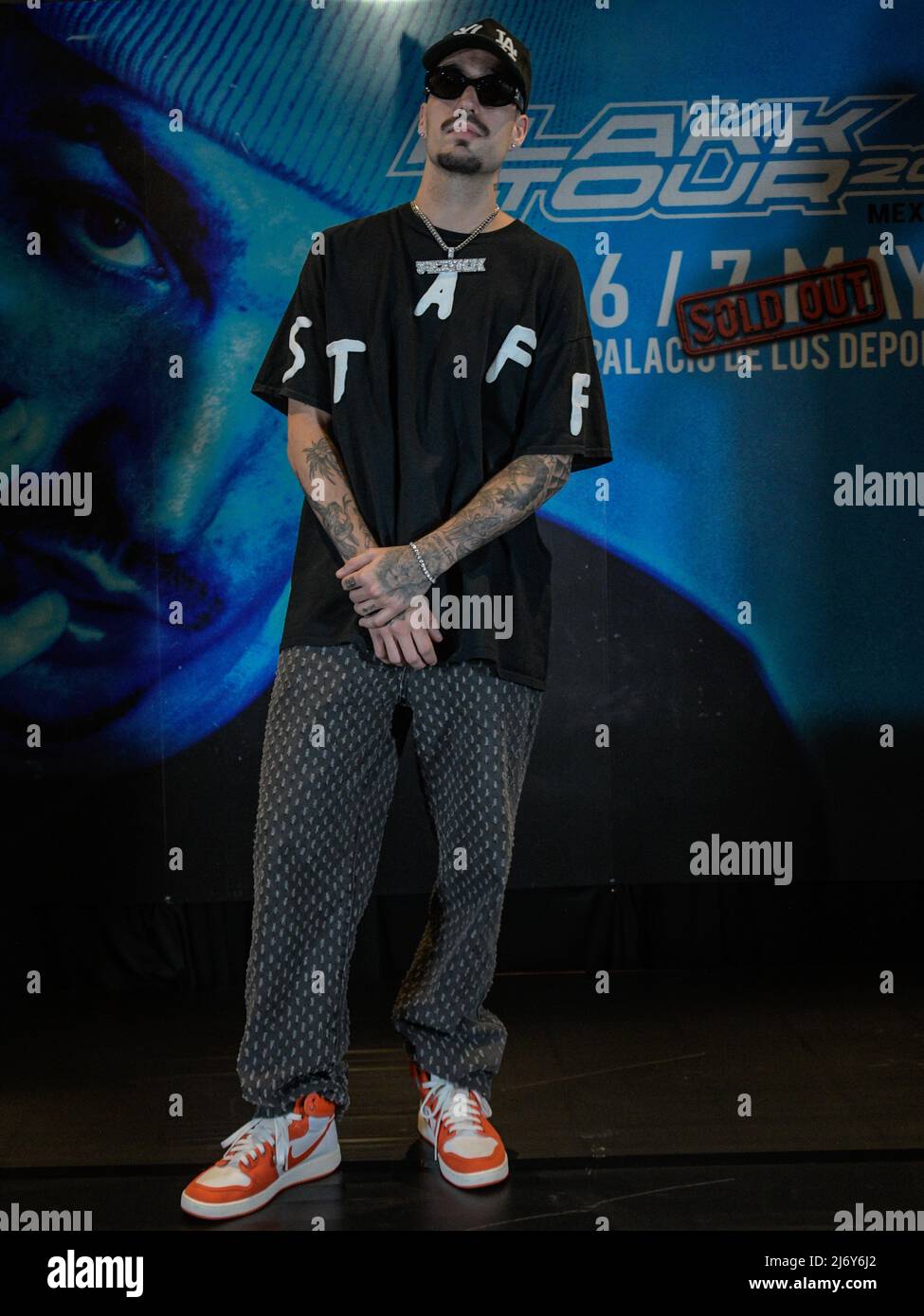 May 3, 2022, Mexico City, Mexico City, Mexico: Rapper Daniel Heredia Vidal known as Rels B poses ...