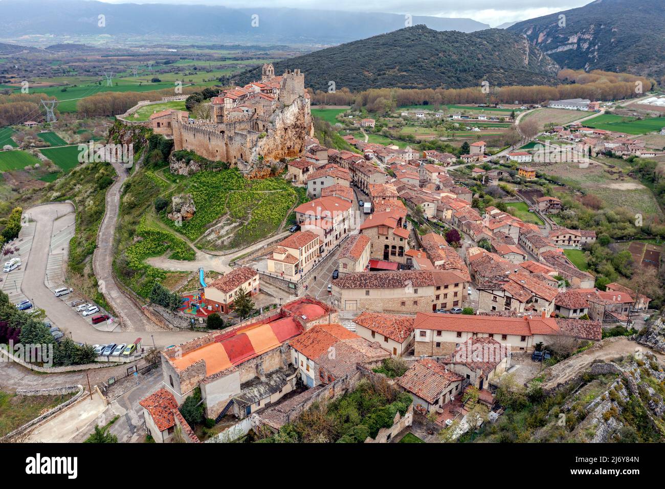 Castle of the city of Frias Burgos, Spain in Europe Stock Photo - Alamy