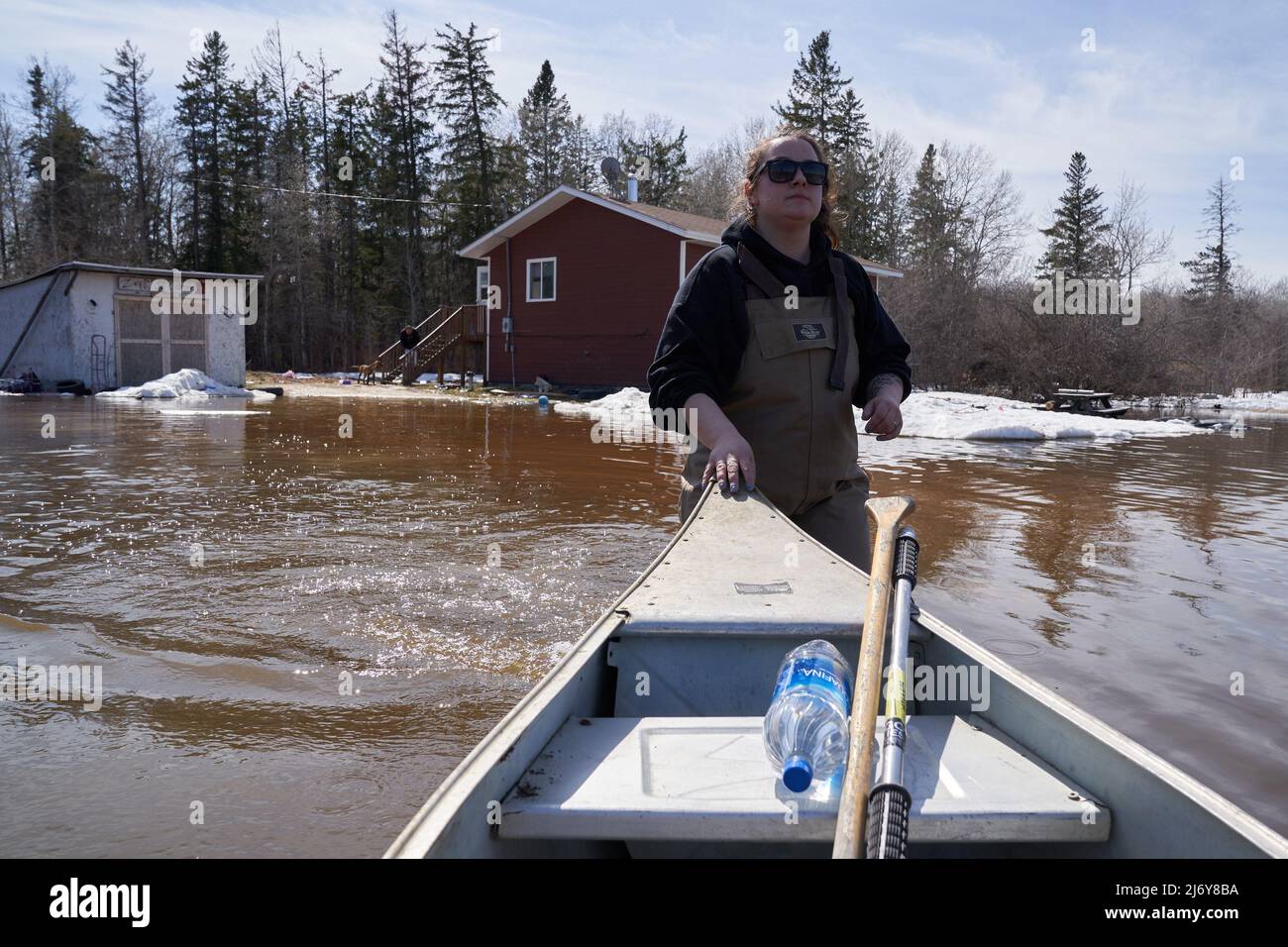 President and founder of Save A Dog Network, Katie Powell brings bags ...