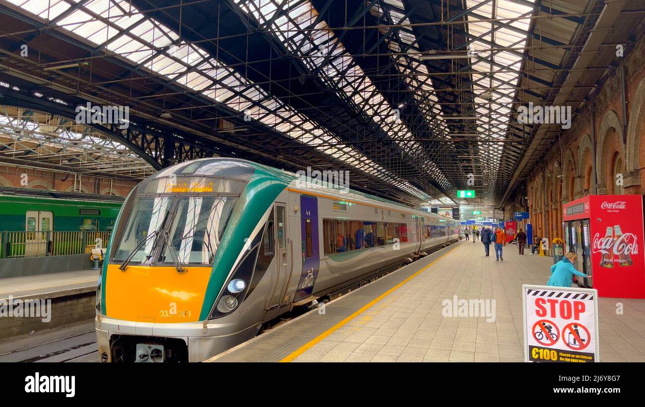 Connolly Station in Dublin - the central station - DUBLIN, IRELAND ...