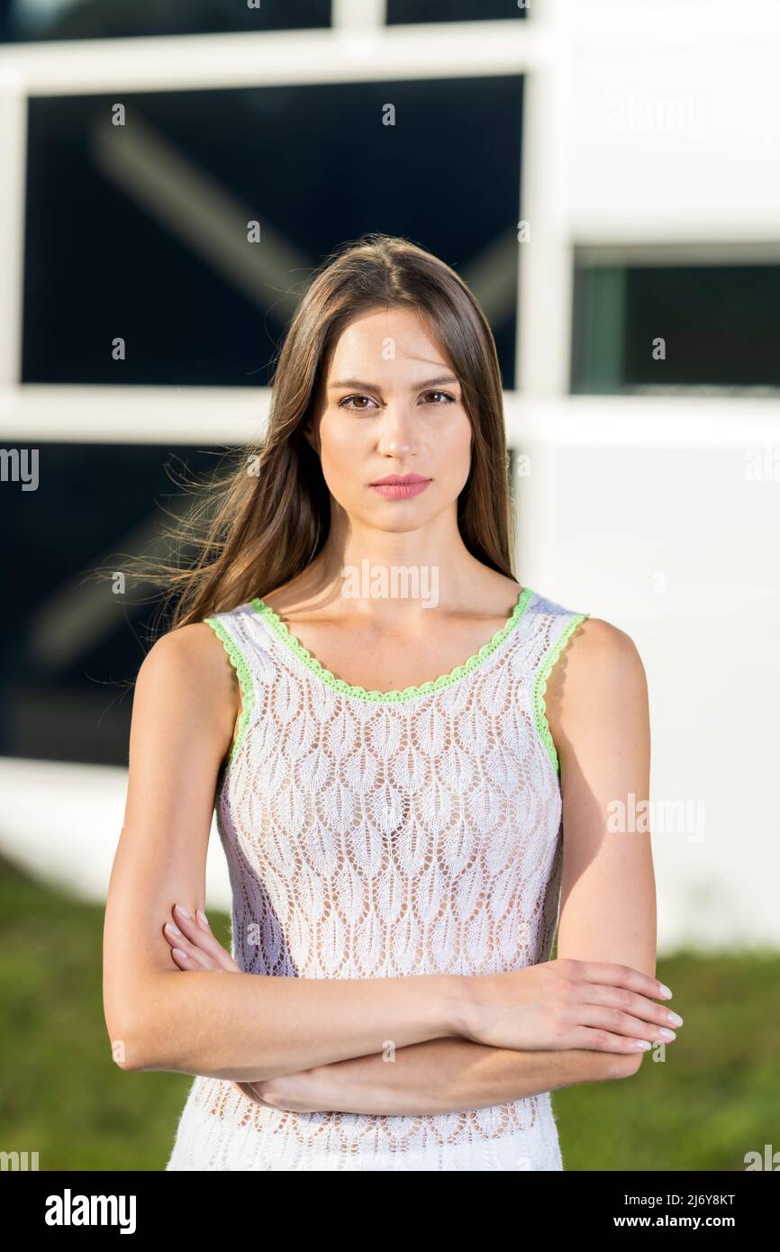 Strong confident assertive young woman hi-res stock photography and ...