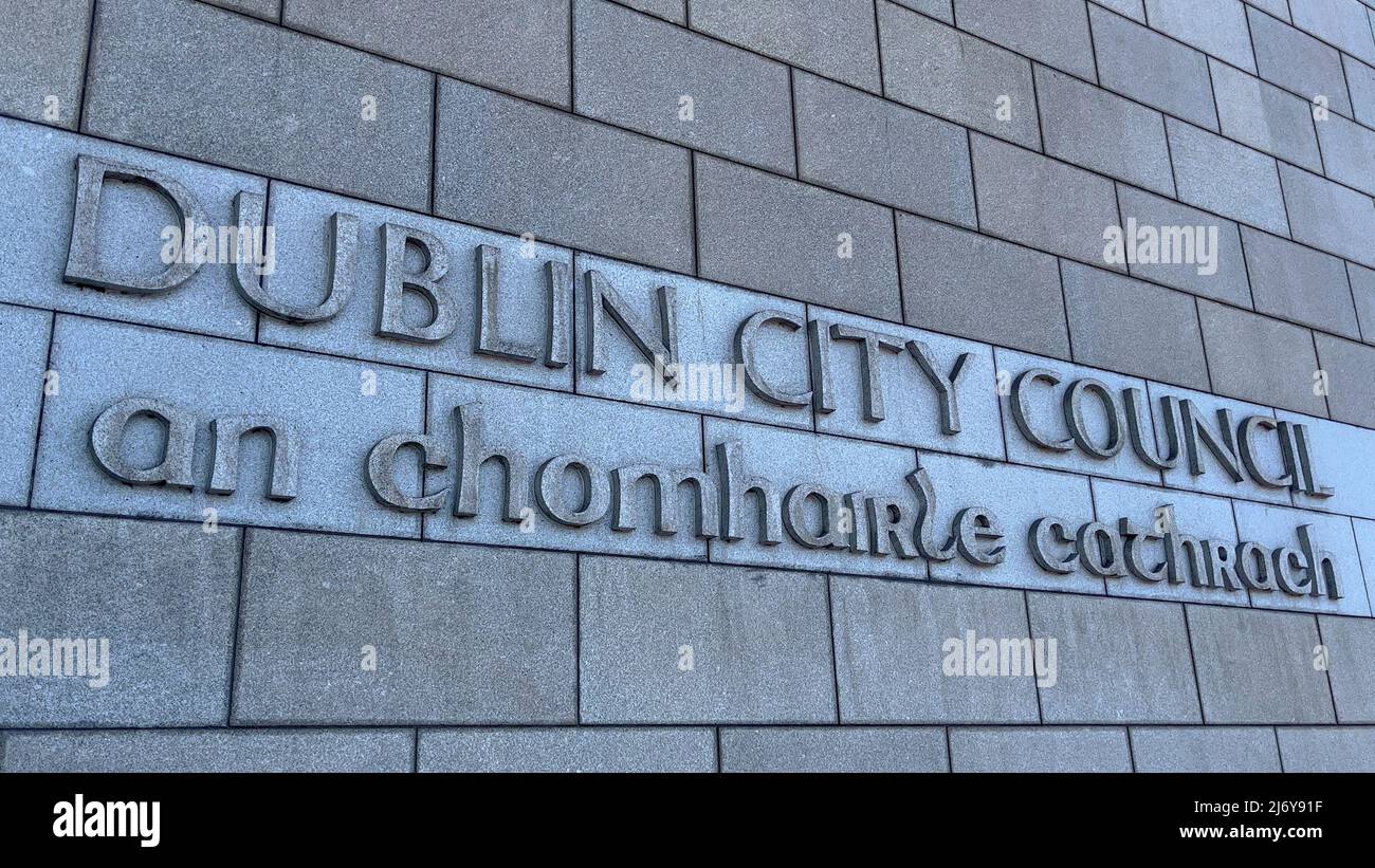 Dublin City Council in the city center Stock Photo - Alamy