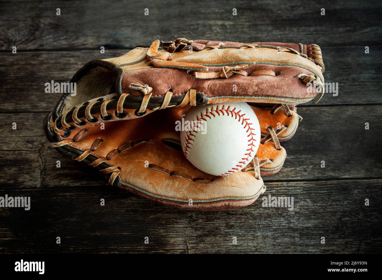 Softball Ball And Glove