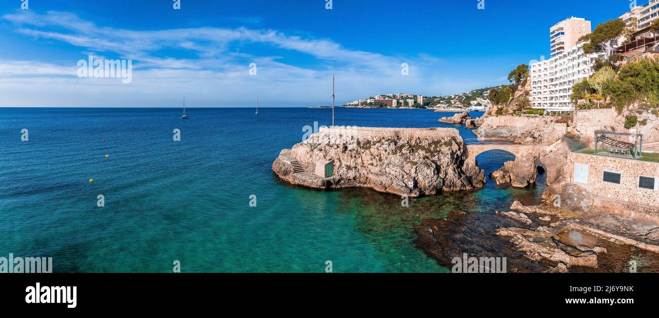 Aerial view of the capital of Mallorca - Palma de Mallorca in Spain ...