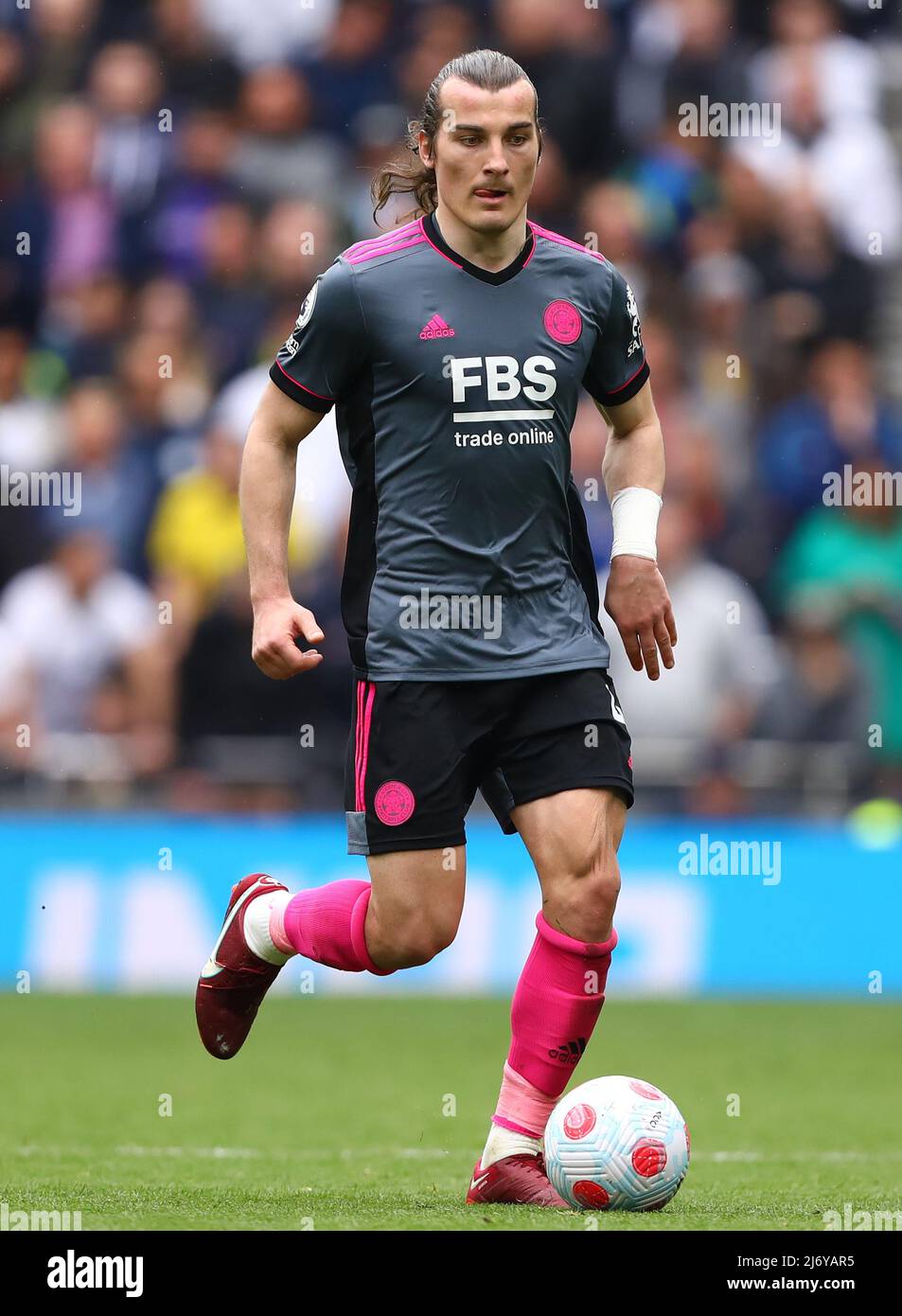 Caglar Soyuncu of Leicester City - Tottenham Hotspur v Leicester City ...