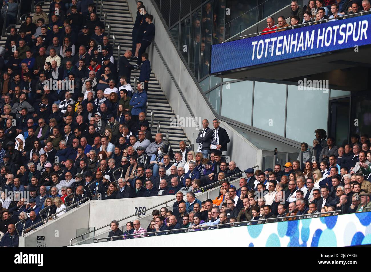 Tottenham fans during the match hi-res stock photography and images - Alamy