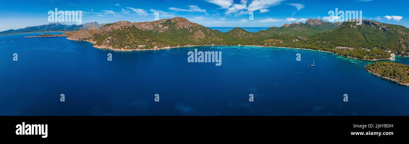 Aerial view of the beautiful cliffs in Mallorca, Spain Stock Photo - Alamy
