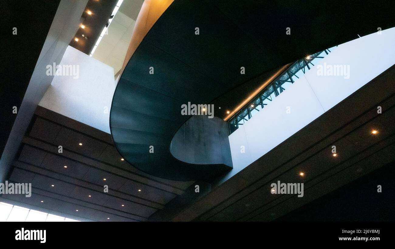 Grand Staircase, view from concourse level, National Museum of African ...