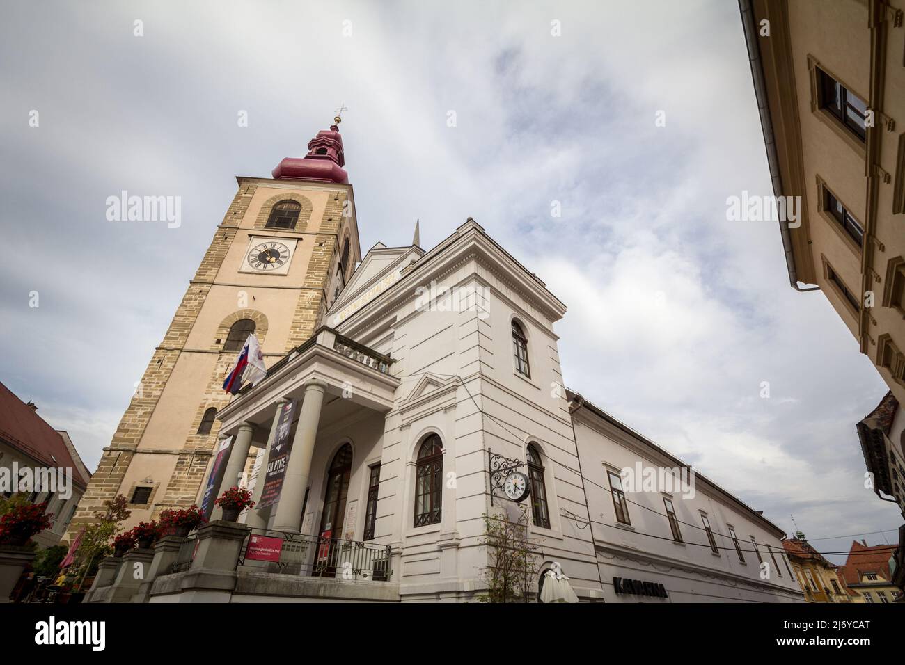 Picture of the prostijska cerkev svetega jurija at sunset, with its ...