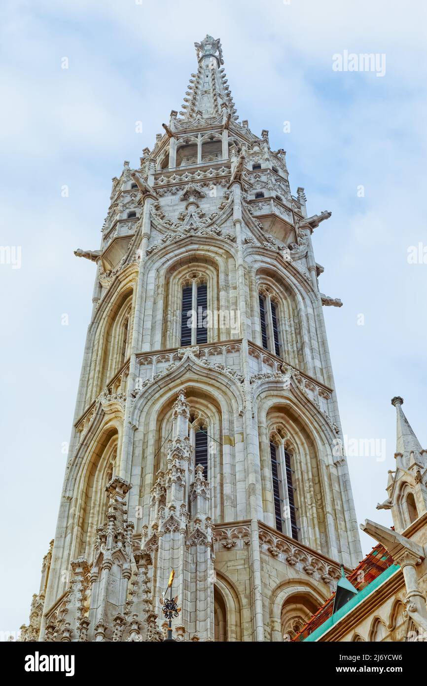 Budapest Matthias Church Gothic Gothic bell tower Stock Photo - Alamy