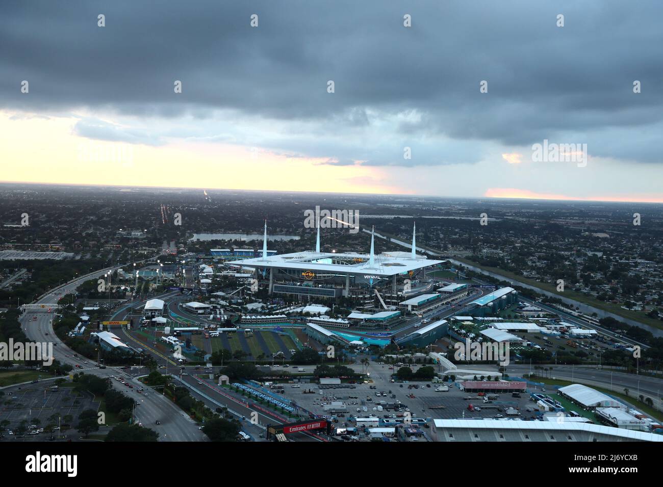 Aerial miami stadium hi-res stock photography and images - Alamy