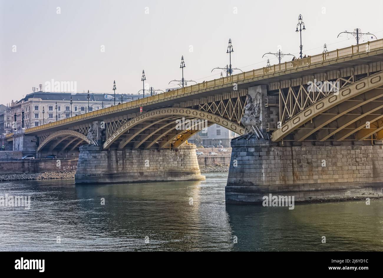 Budapest autumn day by the Margaret bridge Stock Photo - Alamy