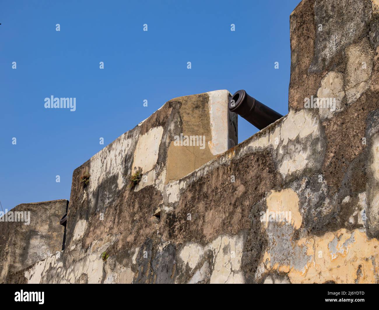 Sunny view of the old Monte Fort at Macau Stock Photo - Alamy