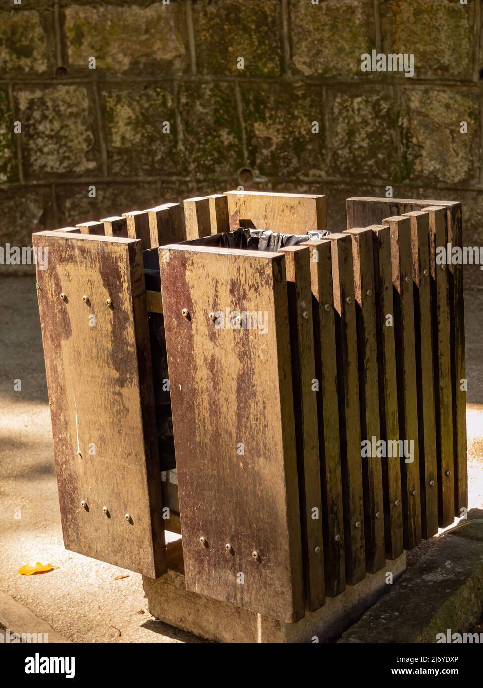 Close up shot of a rubbish bin at Macau, China Stock Photo - Alamy