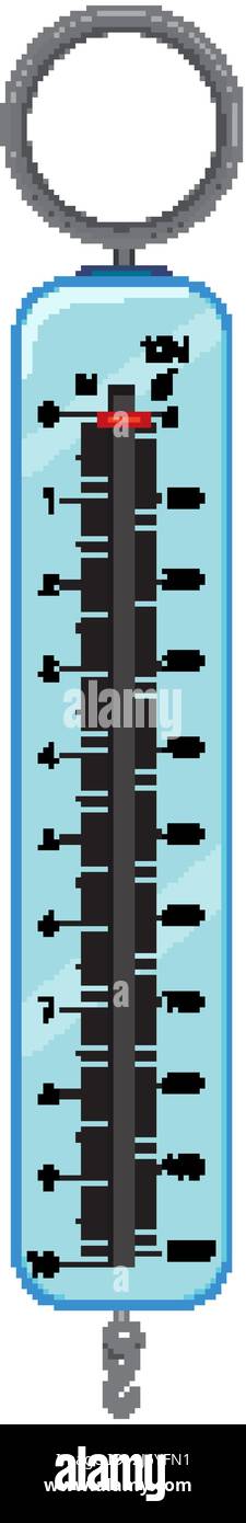 A newton meter on white background illustration Stock Vector Image ...