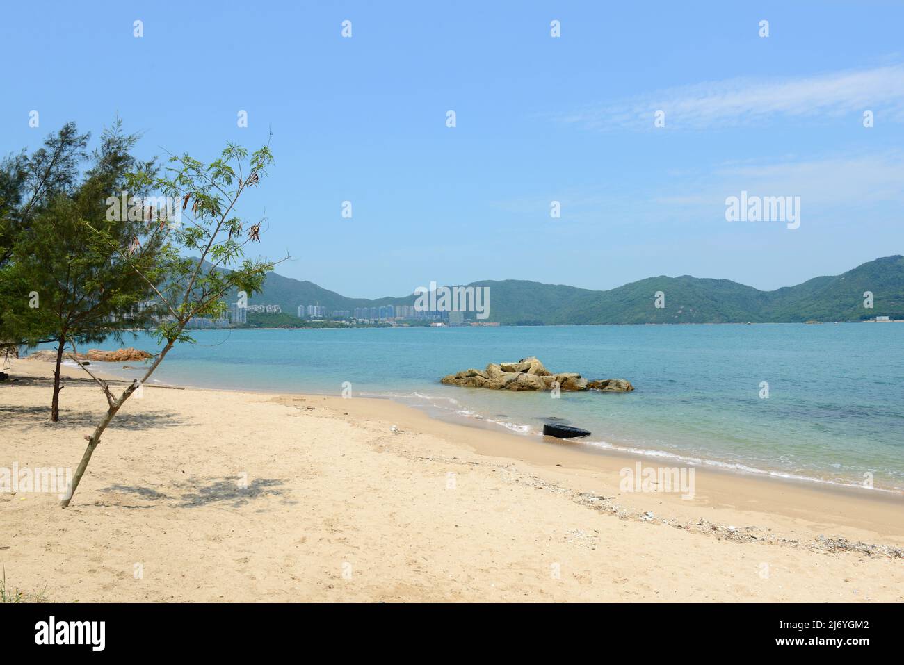 Beautiful small beaches along the family walk trail at Peng Chau, Hong Kong Stock Photo - Alamy