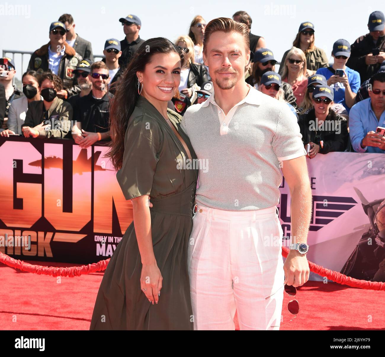 San Diego, USA. 04th May, 2022. Hayley Erbert and Derek Hough walking ...