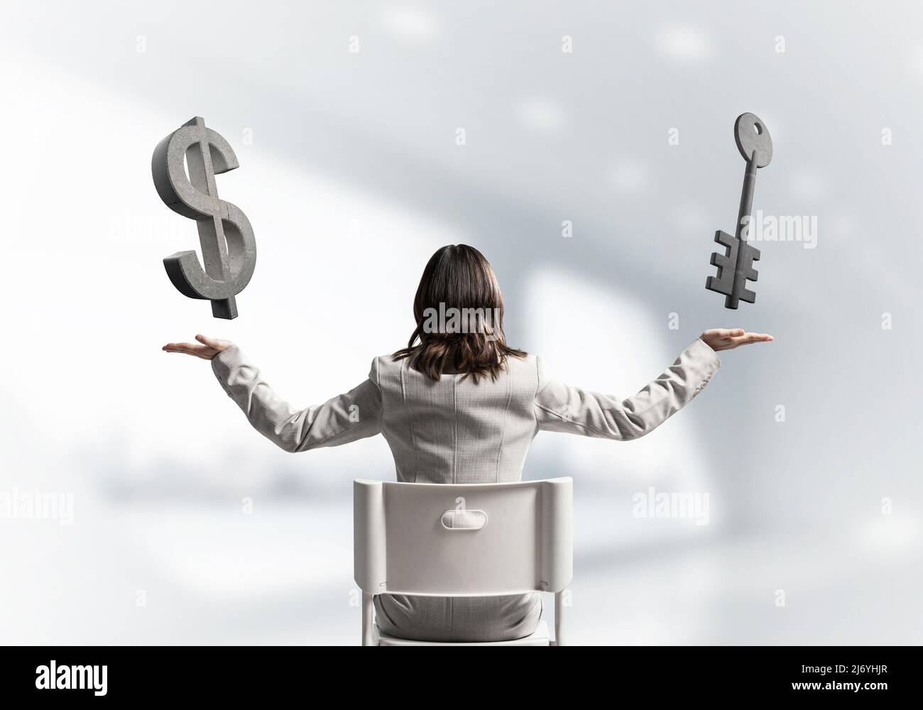 3d person balance scale hi-res stock photography and images - Alamy