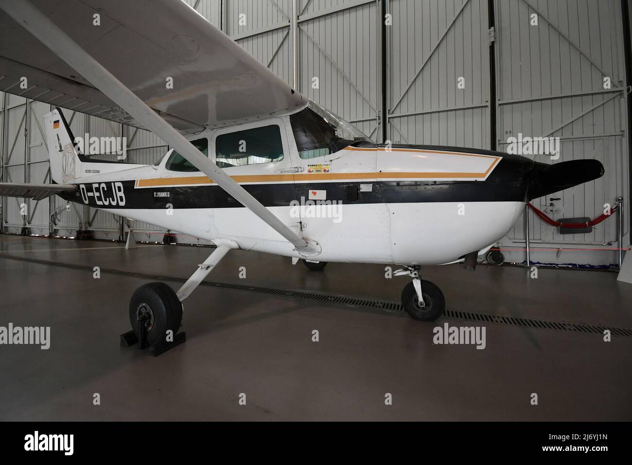 03 May 2022, Berlin: The Cessna of former Kremlin pilot Mathias Rust ...