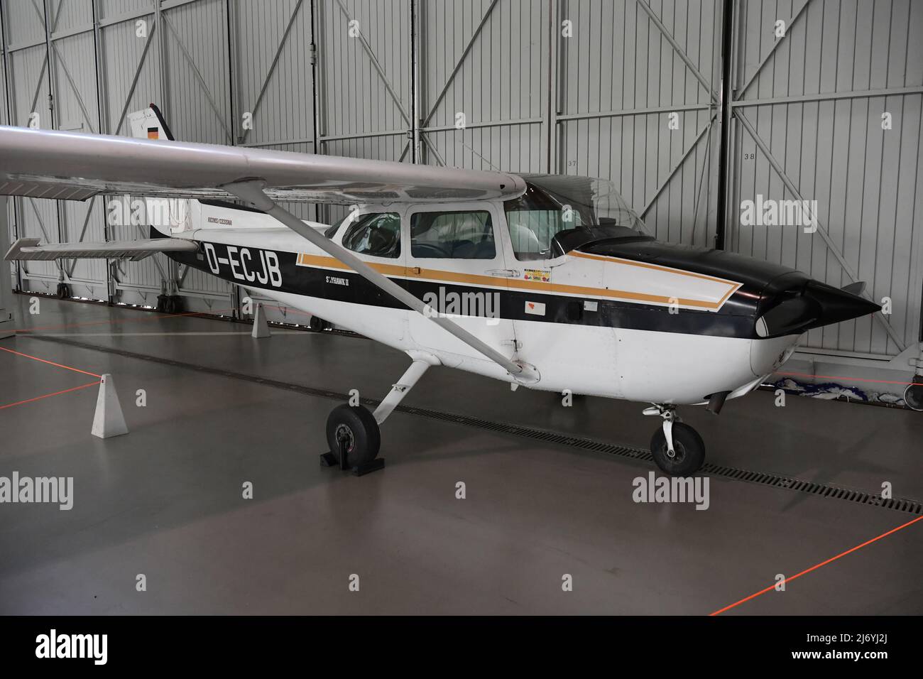 03 May 2022, Berlin: The Cessna of former Kremlin pilot Mathias Rust ...