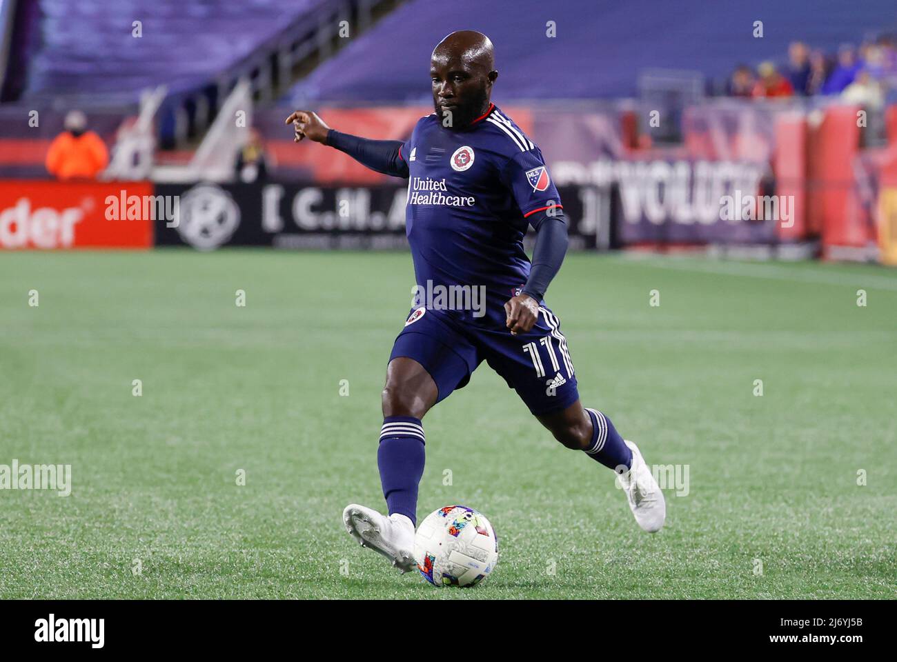 FOXBOROUGH, MA - APRIL 16: New England Revolution midfielder Emmanuel ...