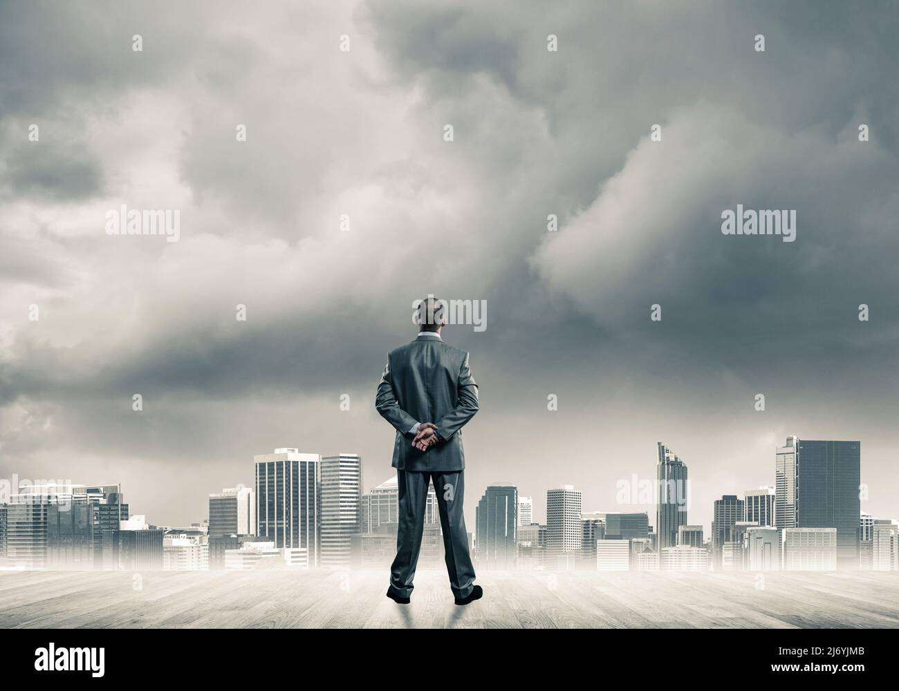 Motivation and inspiration concept with modern cityscape and ...