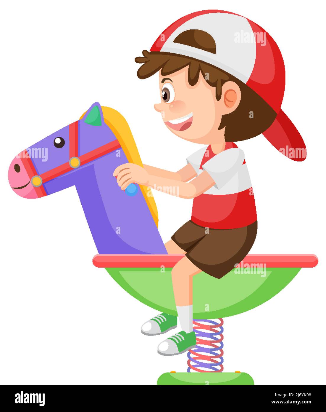 Toy horse man ride Stock Vector Images - Alamy