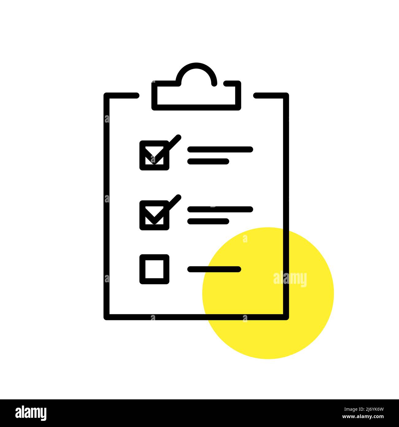 Homework and task checklist. Pixel perfect, editable stroke line art ...