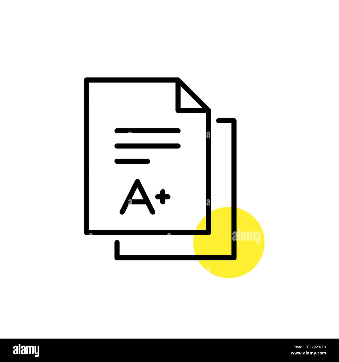 Graded school paper Stock Vector Images - Alamy