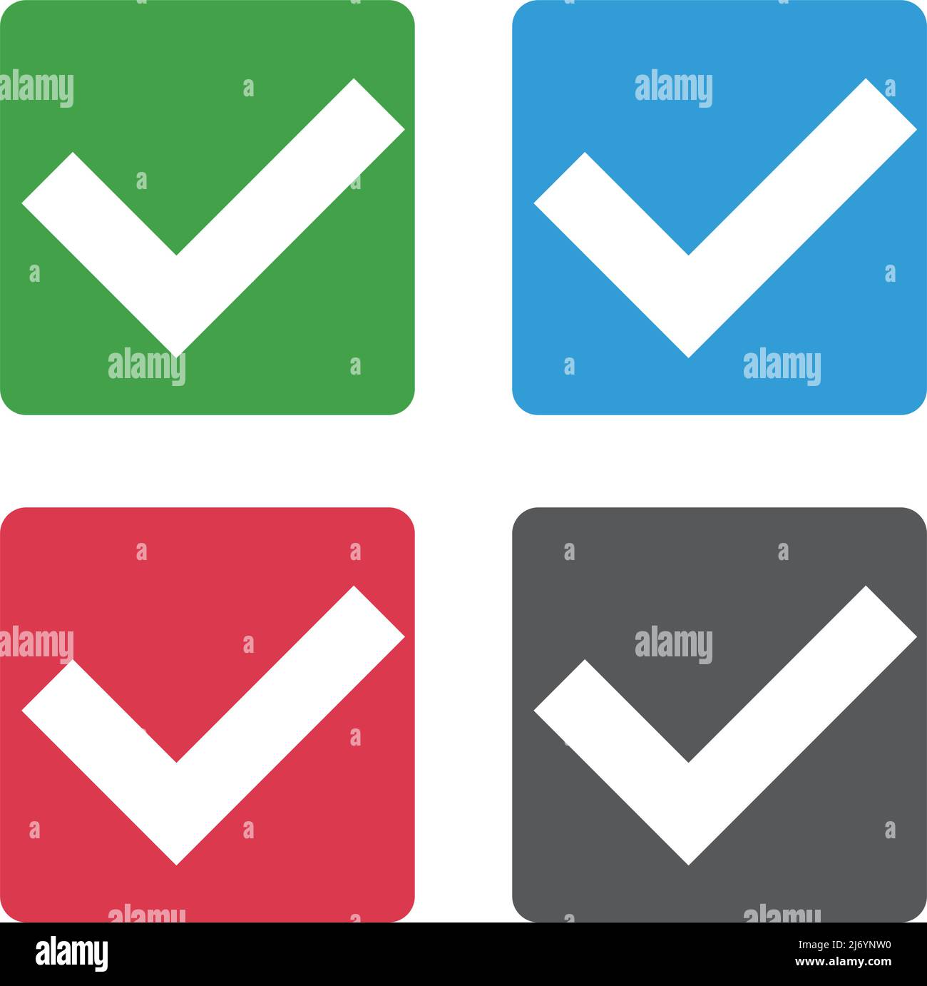 Check mark icons hi-res stock photography and images - Alamy