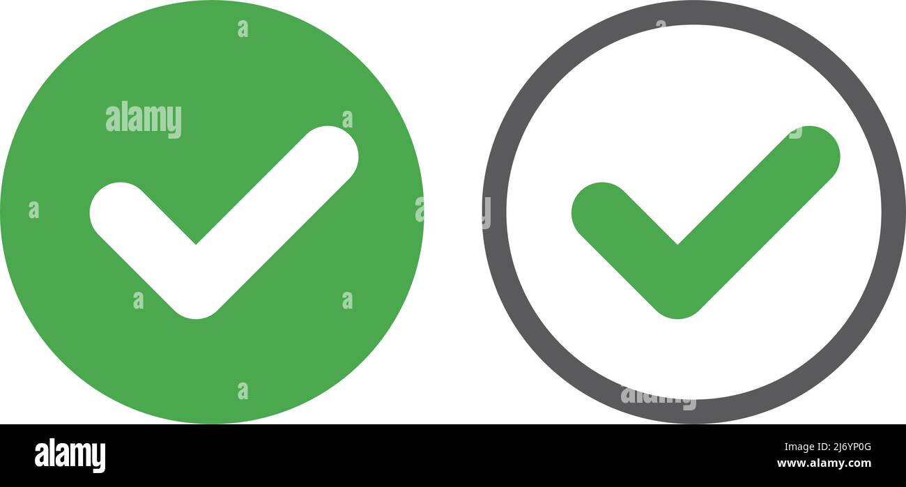 Editable check mark icon. Editable vector Stock Vector Image & Art - Alamy