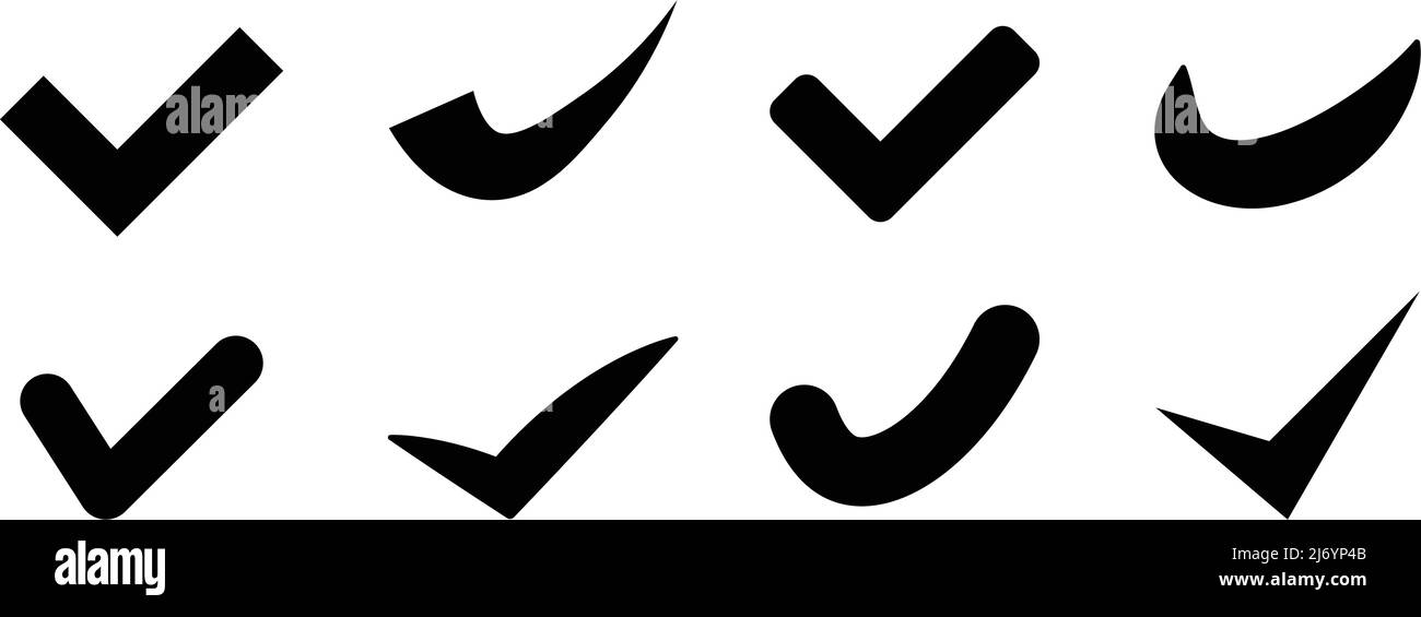 Check mark silhouette hi-res stock photography and images - Alamy