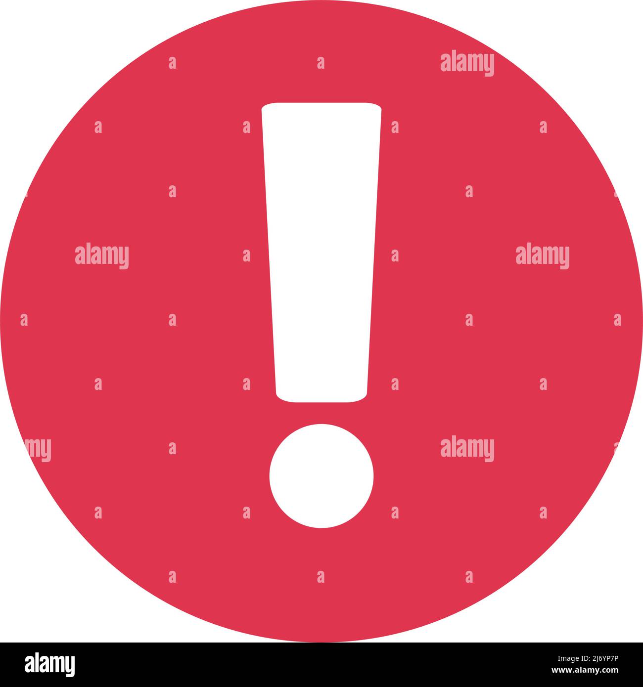 Attention and notification. Exclamation mark icon. Editable vector ...