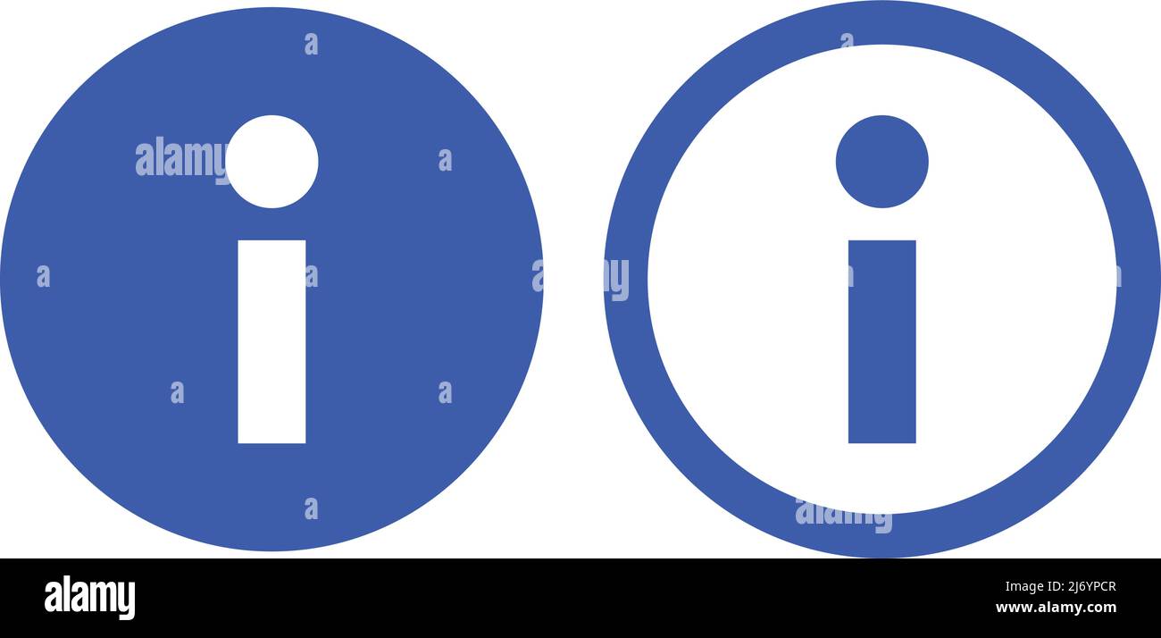 Information icon set. Guides and explanations. Editable vector Stock ...