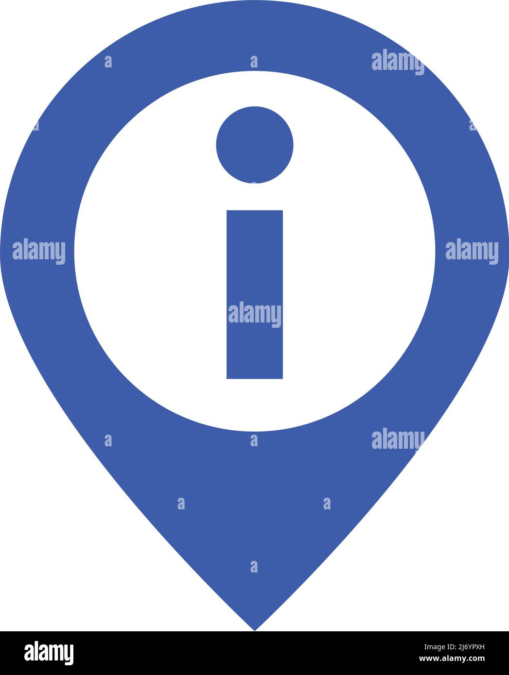 Map pin icon with information mark. Editable vector Stock Vector Image ...