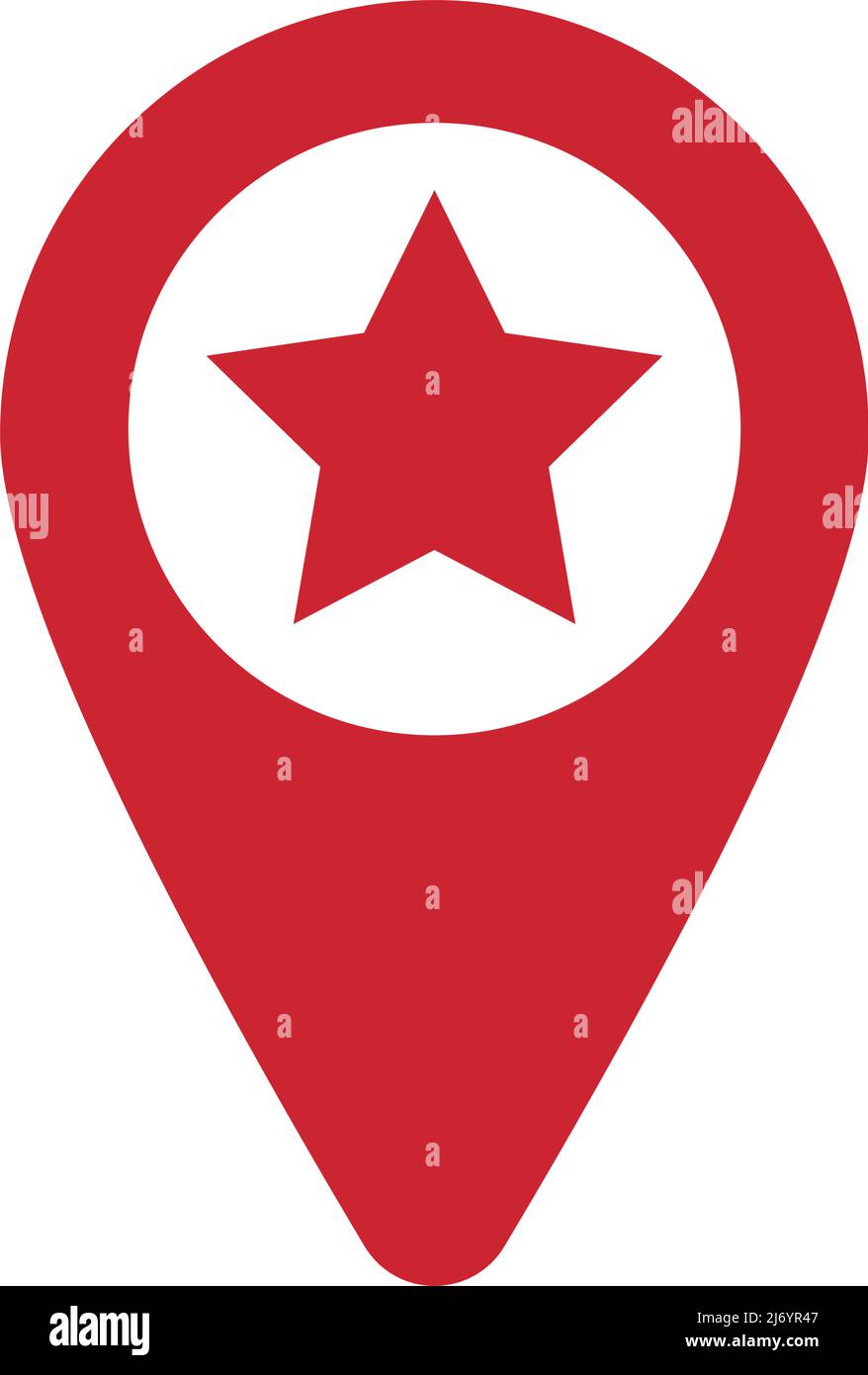 My favorite place. Map pins on a map. Editable vector Stock Vector ...