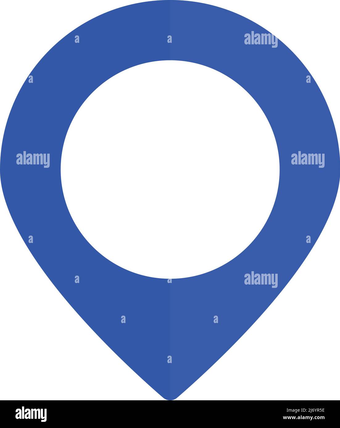 A pin on a map that indicates location. gps. Editable vector Stock ...