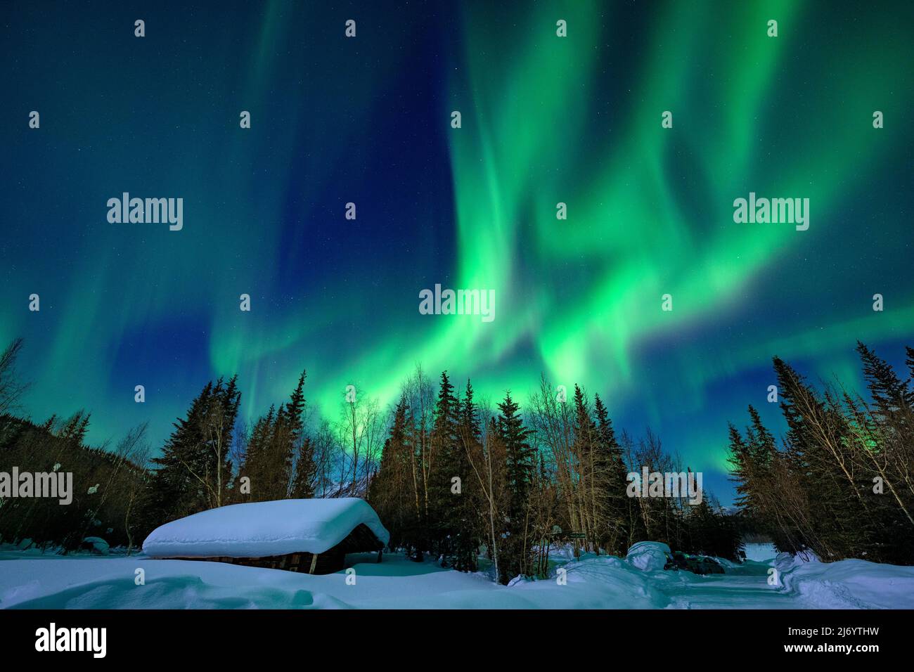 Aurora Borealis, Wiseman, Alaska Stock Photo - Alamy