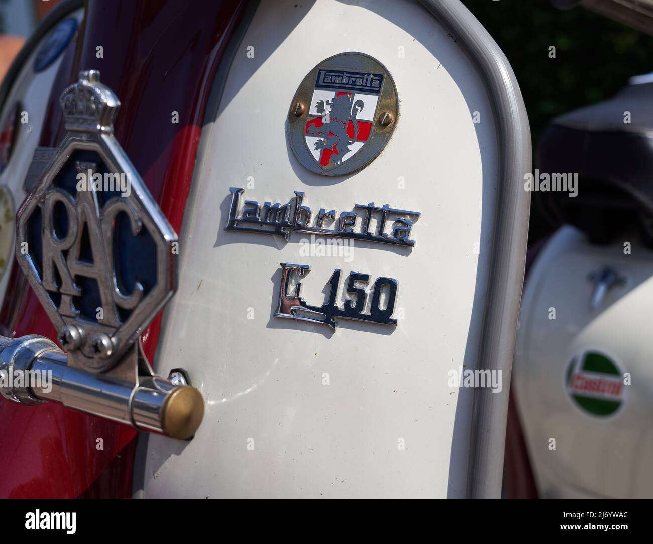 Vintage lambretta scooter logo Stock Photo - Alamy