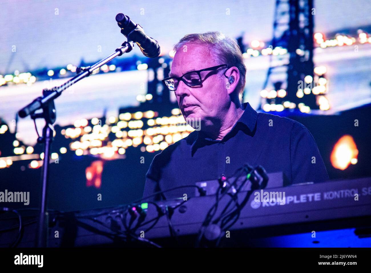Paul Humphreys of English band Orchestral Manoeuvres in the Dark (OMD ...