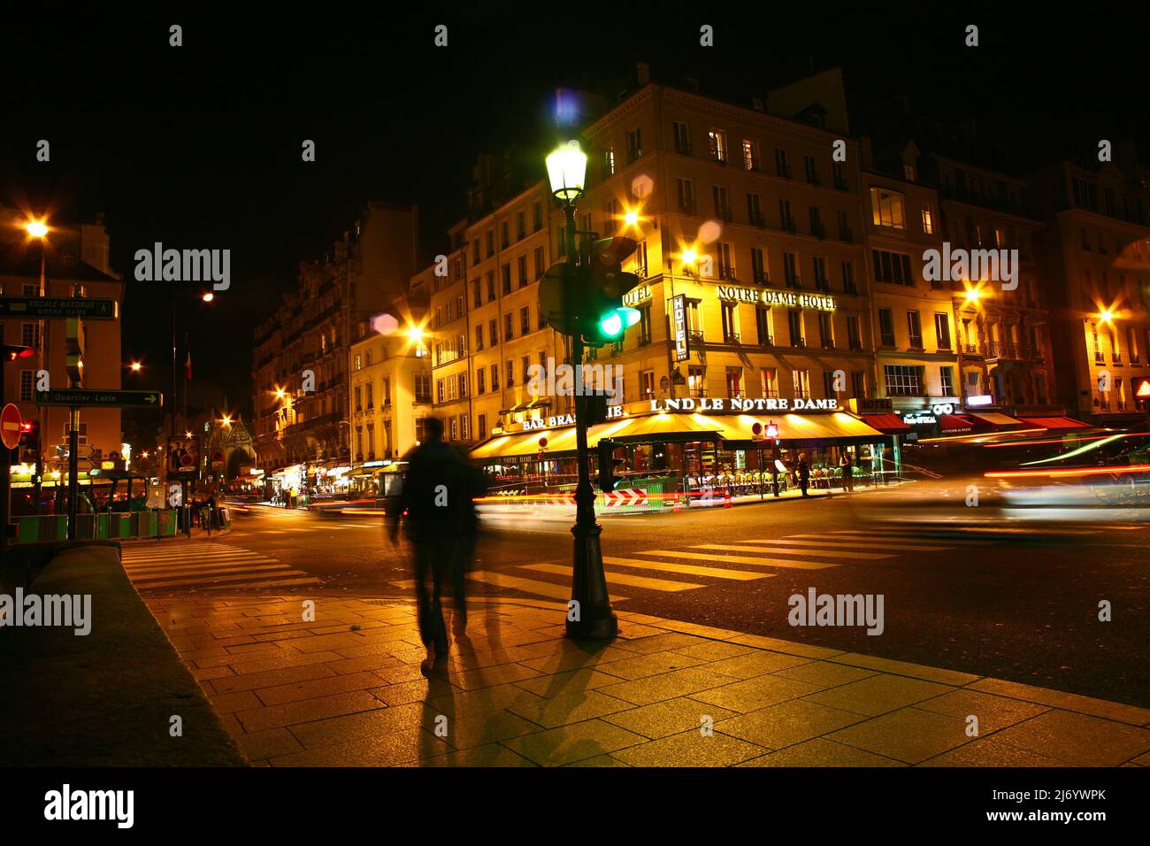 Paris in the latin quarter, restaurants in the Latin quarter Stock ...