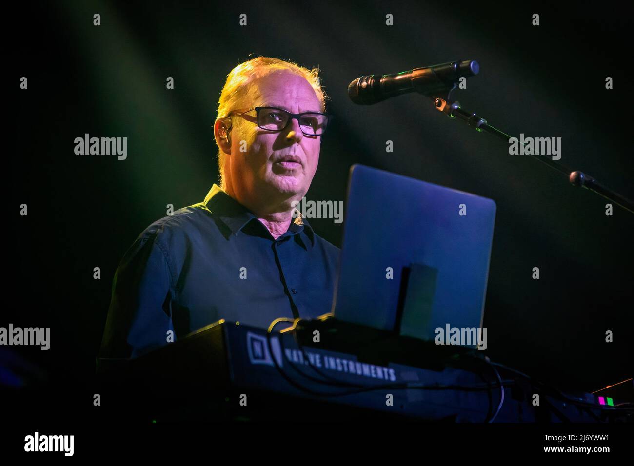 Paul Humphreys of English band Orchestral Manoeuvres in the Dark (OMD ...