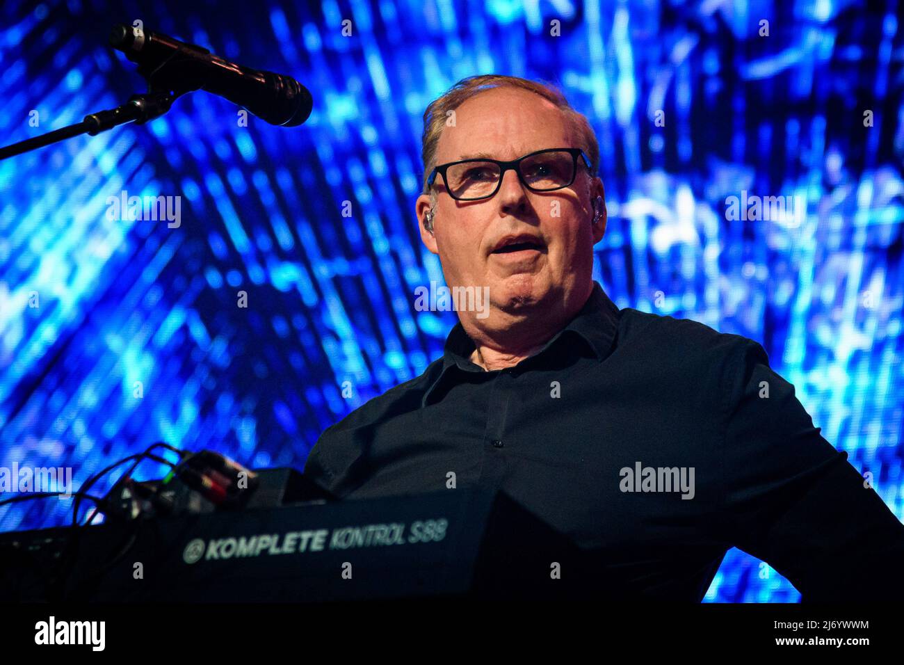 Paul Humphreys of English band Orchestral Manoeuvres in the Dark (OMD ...