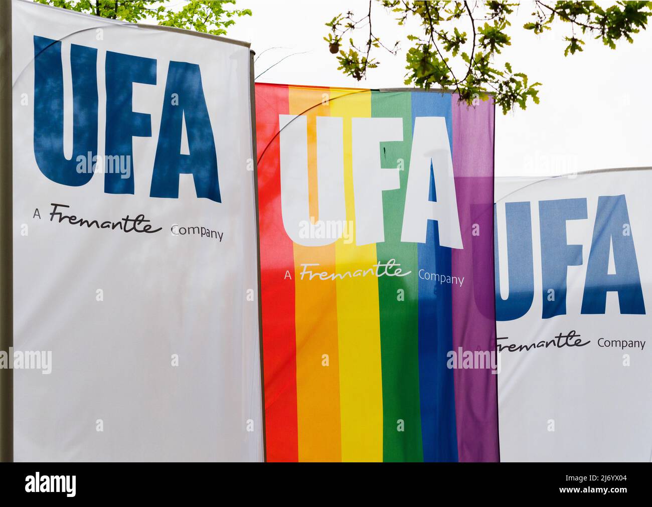 04 May 2022, Brandenburg, Potsdam: The company logo with the addition ...