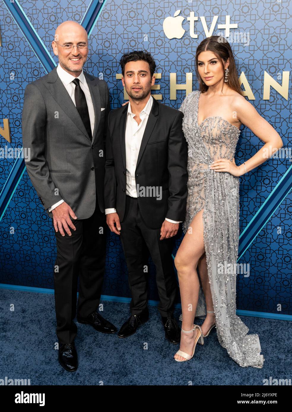 New York, NY - May 4, 2022: Daniel Syrkin, Arash Marandi, Elnaaz ...