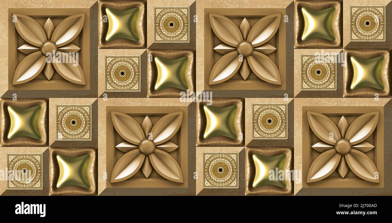 3D Moroccan wall tiles design,Print in Ceramic Industries Beautiful set ...