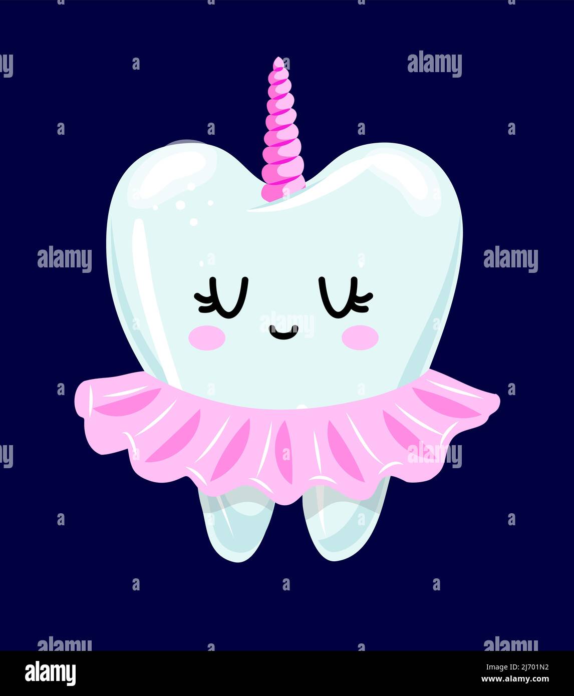 Unicorn teeth - Tooth Fairy Princess character design in kawaii style ...