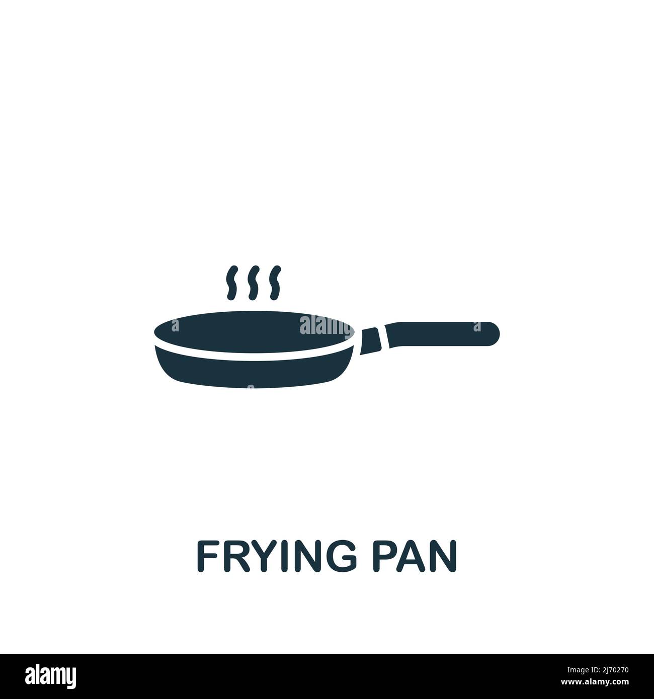 Frying Pan icon. Monochrome simple Cooking icon for templates, web ...