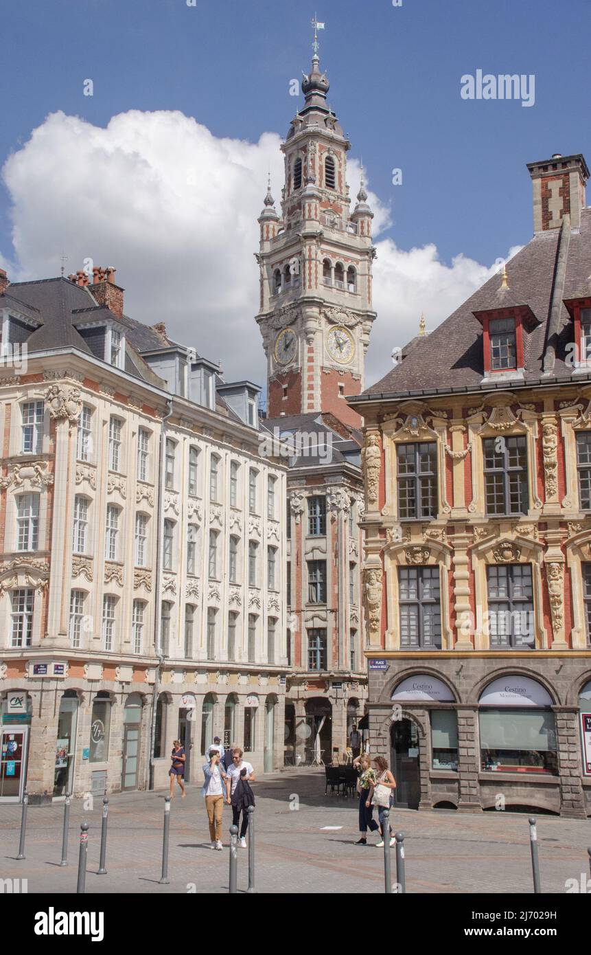Lille August 2018: The historic downtown of Lille Stock Photo - Alamy