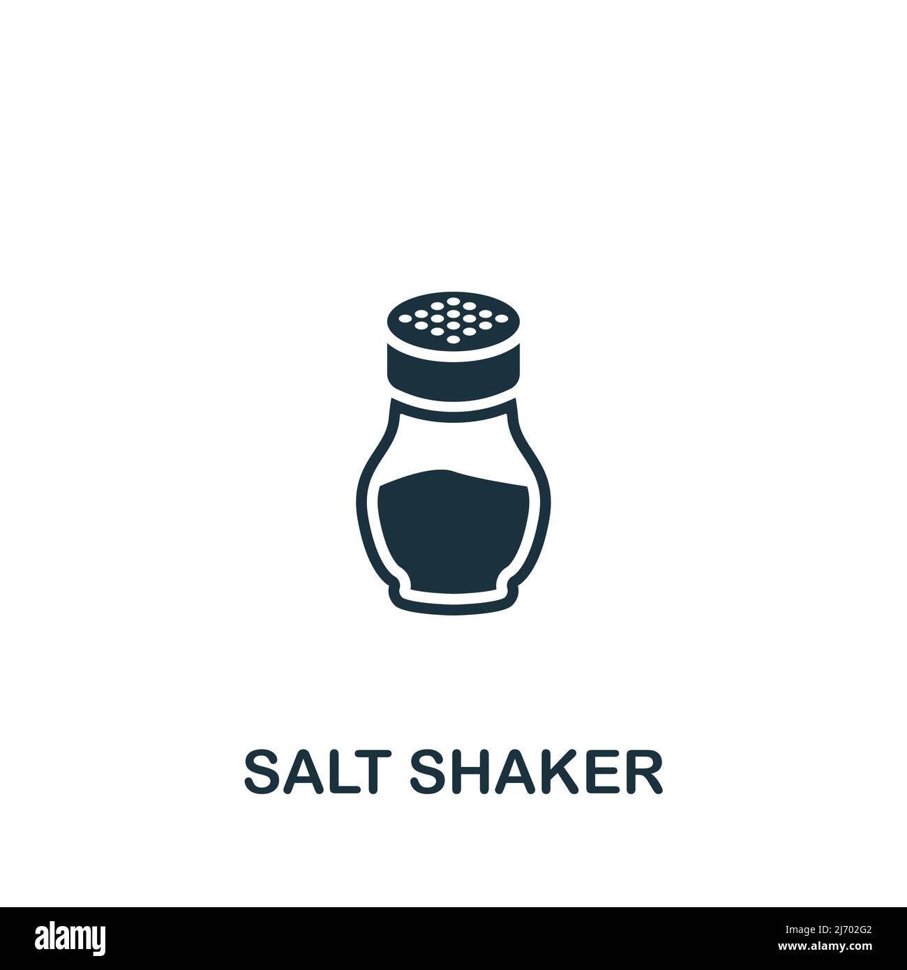 Salt Shaker icon. Monochrome simple Cooking icon for templates, web ...